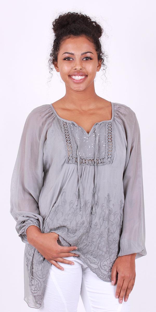 Dalia Blouse: Elevate Your Style with Gigi Moda - Gigi Moda - Made in Italy