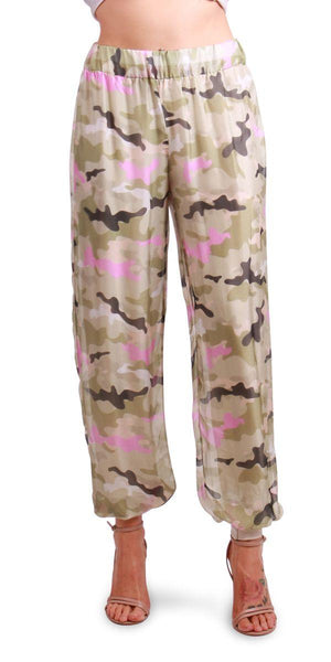 Petrella Camo Jogger Pant - Shop Gigi Moda - Made in Italy